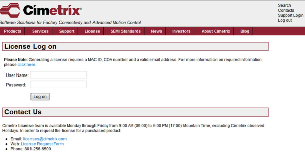 New Web License Generator
